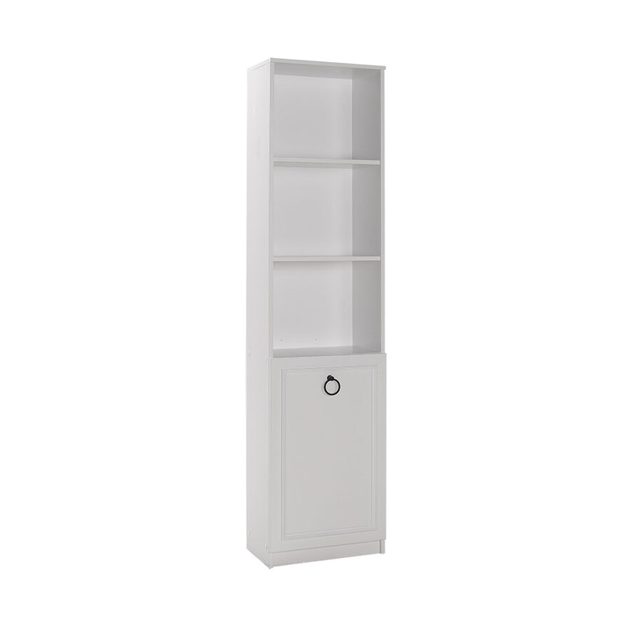 Hampton 5 Raflı Kapaklı Kitaplık-Mat Beyaz 45x185x24 cm (GxYxD) Fiyatı ...